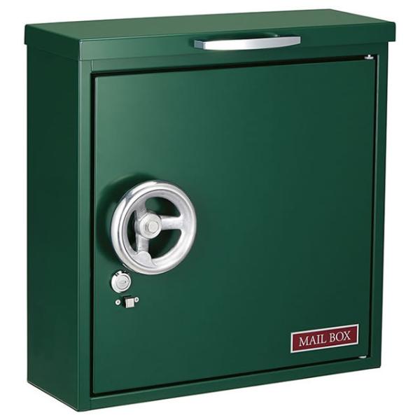 ■投函口にも取手が付いた、お洒落で便利なポスト。プッシュボタンがちょっとメカニックです。■材質：ZAM(高耐食溶融メッキ鋼板)■サイズ：閉時：幅390mm×高さ398mm×奥行き165mm開時：幅390mm×高さ550mm×奥行き465mm...