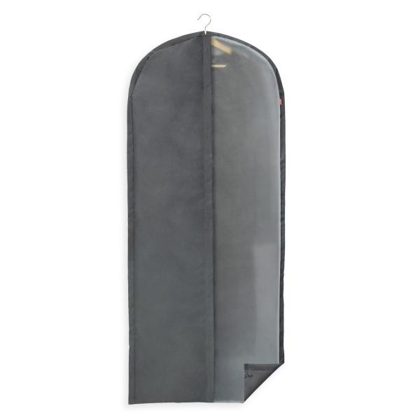 洋服カバー 衣類カバー クロージングカバー L ダークグレー クリア Rayen レイエン マチ付き 半透明 衣類が見える 衣類ケア 服 通気性 アントレスクエア