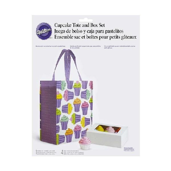 Wilton  ウィルトン  / カップケーキトート＆ボックスセット TOTE CUPCAKE W 4 6 CAV BOXES 製菓 プレゼント ギフト スタイリッシュ おしゃれ アントレスクエア