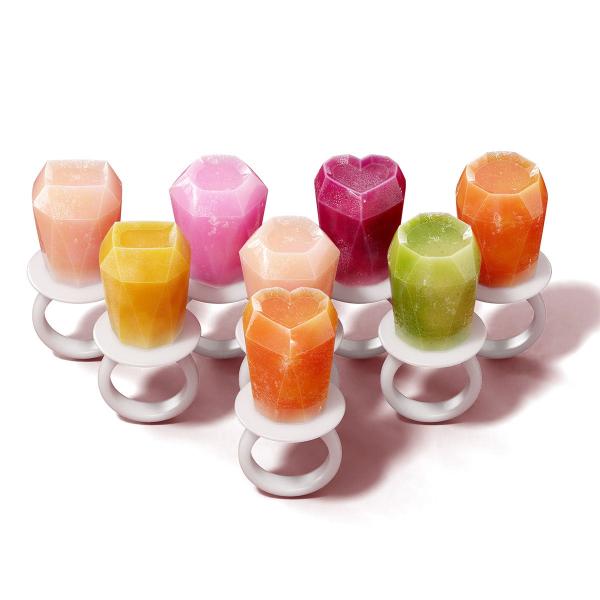 おやつタイムにきらめきを！ZOKU リングポップモールドなら、宝石やハート型の“ 身につけられる”フローズンスイーツが作れます。甘いプロポーズにも、外出先のおやつにも。フレーバーも見た目も楽しめる、遊び心いっぱいのポップです。　・ハートや宝...