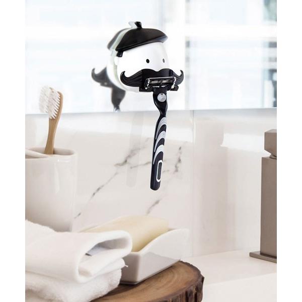 剃刀の刃もへっちゃら！！しっかりと剃刀をホールドして水気を切ってくれます。Mrジェントルマン。