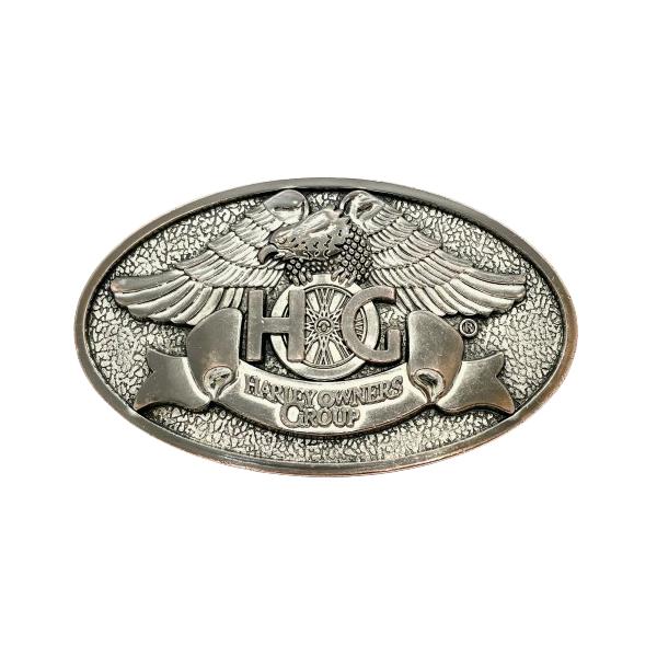 【メーカー名】HARLEY-DAVIDSON / ハーレーダビッドソン【品名】HARLEY OWNERS GROUP ベルトバックル【品番】不明【サイズ】約10cm×約6cm【カラー】BRASS【特徴】全体的に使用感があり、経年劣化による変...