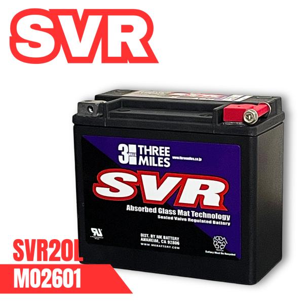 【メーカー名】SVR / エスブイアール【品名】SVR20L / AGM Battery【品番】M02601【OEM品番】65989-97D / 66000207A【適合車種】97-DYNA &amp; SOFTAIL, 97-03 XL,...