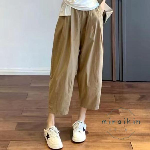 ■素材：コットン■伸縮性：なし　 透け感：なし■販売内容：レディースボトムス/パンツ■色：ダークカーキ　ライトカーキ　オフホワイト　ネイビー　ライトイエロー　ライトグリーン◆サイズ詳細情報：(約)M:着丈87cm ウエスト54cm ヒップ1...