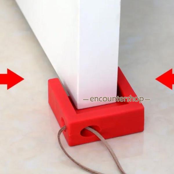 商品サイズ：約幅6.2X奥行6.2X高さ2.4cm対応サイズ：厚み4.4cm以下のドア、床面とドアとの隙間：5mm〜20mm