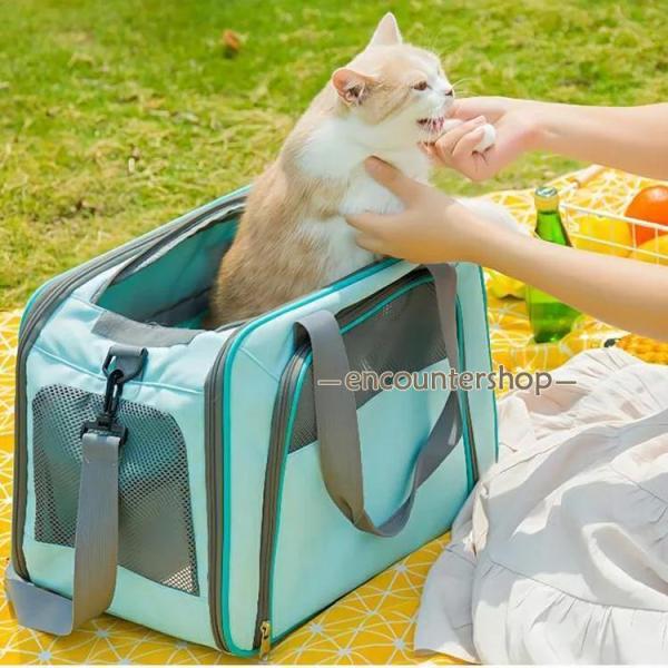 サイズ 横約41cm×高さ約29cm×サイド約29cm猫6kg以内・犬5kg以内適応関連キーワード：中型犬 トリミング 安全 移動 通院 防災 避難用 通気性抜群 小動物用 旅行 通院 災害避難 お出かけバッグ