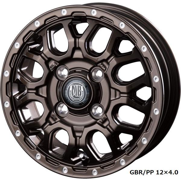 INTER MILANOMUD BAHN XR-800M軽トラ、軽自動車12インチ アルミホイール4本セット12×4.0J +42 PCD100 4穴【商品説明】◆この商品はGBR/PP グロスブロンズピアスポリッシュとなります。◆国内正規...