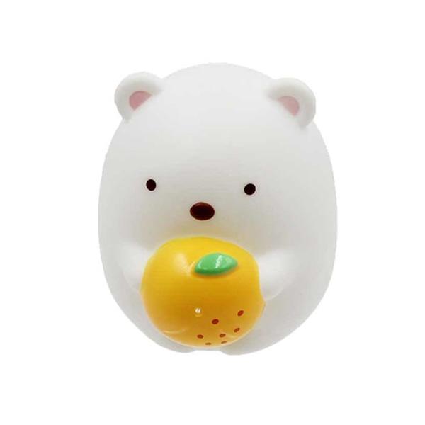 すみっコぐらしのかわいい水てっぽうです。丸々としたかわいいフォルムに、造形も良くできており、マスコットとして飾っても可愛い商品です。商品サイズ・本体サイズ：68×76×80mm仕様ネット入り個包装ご注意対象年齢3才以上