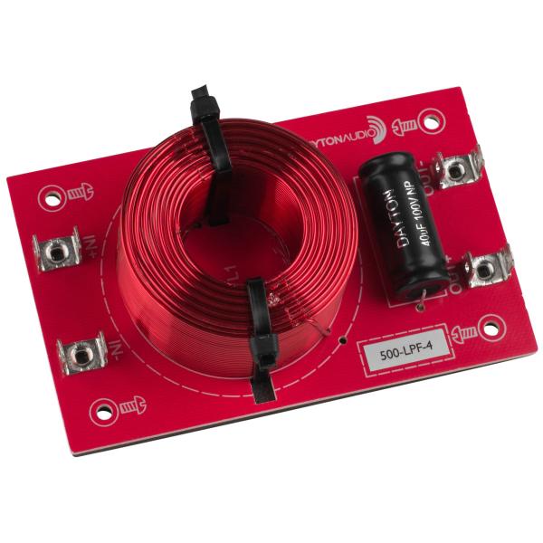 Dayton Audio 500-LPF-4 ローパス フィルター（500 Hz：12 dB/Oct）表示価格は「１個」のお値段です。Dayton Audioの高性能ローパス・フィルターは、日本でも人気の高いDayton Audio製のフィ...