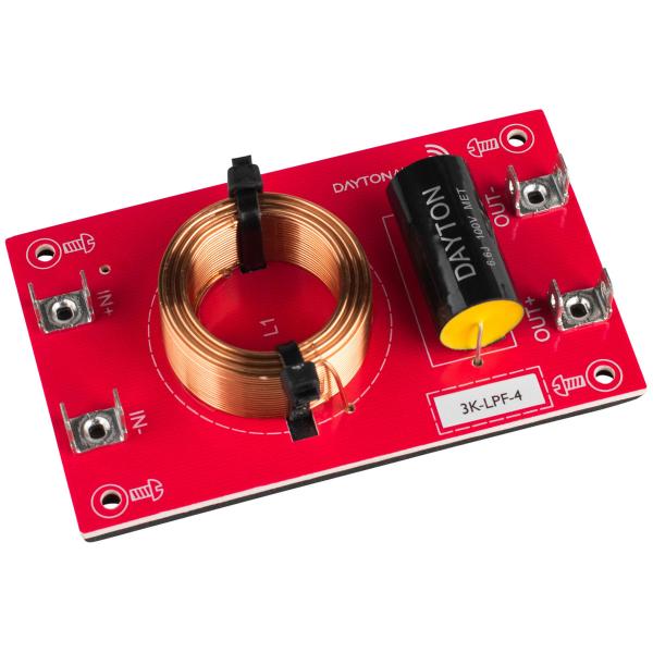 Dayton Audio 3k-LPF-4 ローパス フィルター（3,000 Hz：12 dB/Oct）表示価格は「１個」のお値段です。Dayton Audioの高性能ローパス・フィルターは、日本でも人気の高いDayton Audio製のフ...