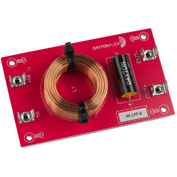 Dayton Audio 4k-LPF-8 ローパス フィルター（4,000 Hz：12 dB/Oct）表示価格は「１個」のお値段です。Dayton Audioの高性能ローパス・フィルターは、日本でも人気の高いDayton Audio製のフ...