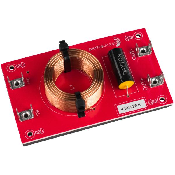 Dayton Audio 4.5k-LPF-8 ローパス フィルター（4,500 Hz：12 dB/Oct）表示価格は「１個」のお値段です。Dayton Audioの高性能ローパス・フィルターは、日本でも人気の高いDayton Audio製...