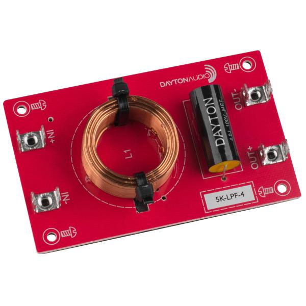 Dayton Audio 5k-LPF-4 ローパス フィルター（5,000 Hz：12 dB/Oct）表示価格は「１個」のお値段です。Dayton Audioの高性能ローパス・フィルターは、日本でも人気の高いDayton Audio製のフ...