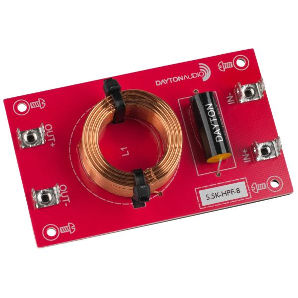 Dayton Audio 5.5k-HPF-8 ハイパス フィルター（5,500 Hz：12 dB/Oct）表示価格は「１個」のお値段です。Dayton Audioの高性能ハイパス・フィルターは、日本でも人気の高いDayton Audio製...