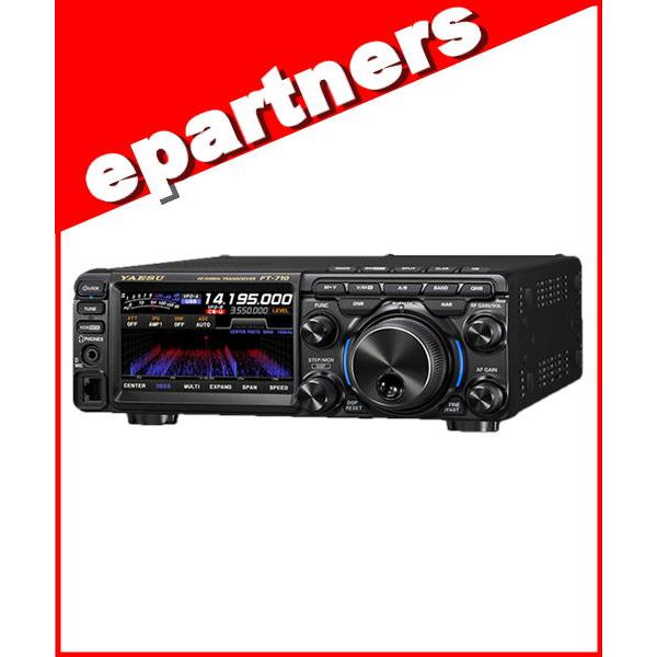 【FT-710 fieldシリーズ 主な特長】■ コンパクトながら基本性能を重視した SDR 受信回路構成■ 高速オートマチックアンテナチューナー内蔵（100ch 大容量マッチングデータメモリー）■ アマチュアバンド毎に分割された BPF（...