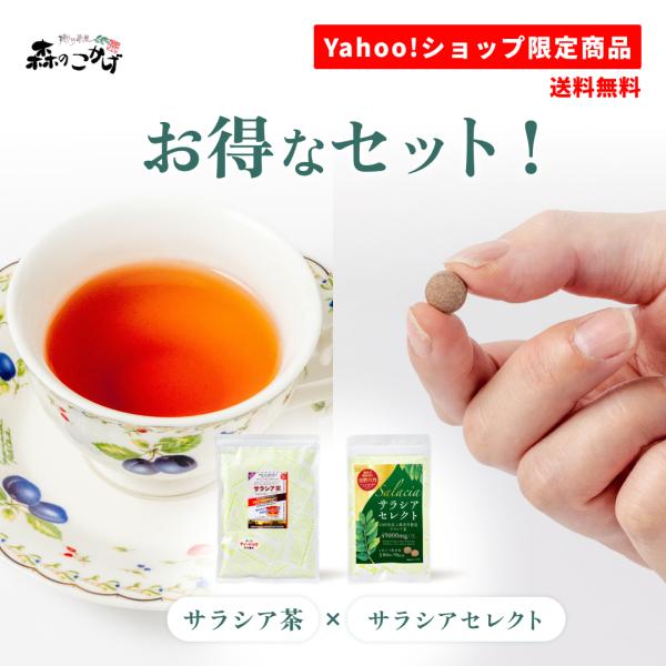 いーぴこっとヤフーショップ限定！セットでお得な商品をご用意しました。通常合計価格：4,075円のところ→セット特別価格：3,333円！気になっていた商品がある方、新しい商品を試してみたい方におすすめです！■サラシア茶サラシアはインドやスリラ...