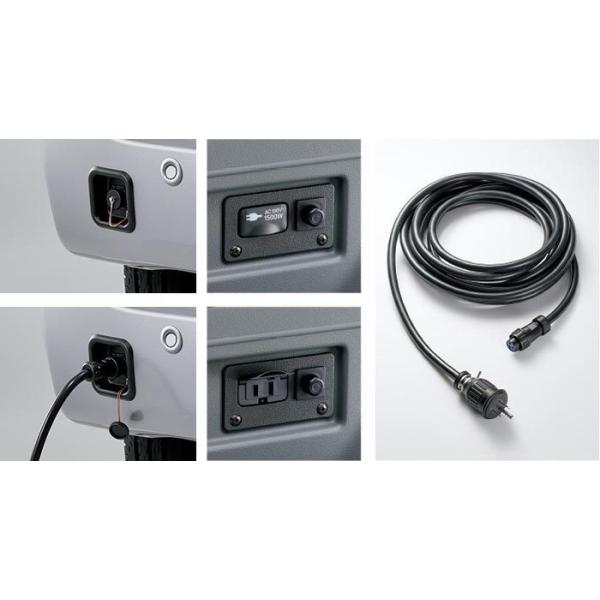 ■適合年式年式：H30年7月〜■適合型式HBD-JJ1（2WD）HBD-JJ2（4WD）5BD-JJI（2WD）5BD-JJ2（4WD）■グレード全グレード■商品詳細外部接続用ケーブルとオートキャンプ場などの外部電源設備を接続することで、エ...