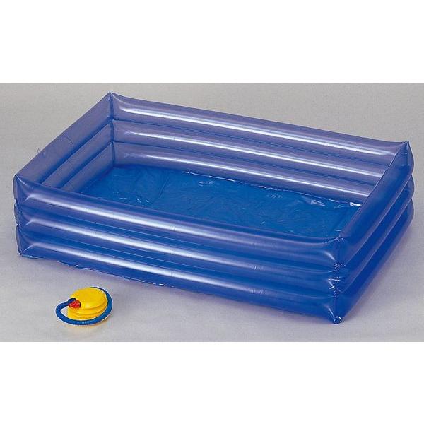 スーパーボールすくいや水ヨーヨー釣りには、ビニールのプールが最適です。【仕様】サイズ／1m×60cm×高さ27cm素材／ビニール【セット内容】角プール、フットポンプ※製品ロットにより、プールの色味が変わる場合がございます。すくい大会・すくい...