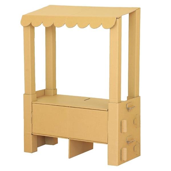 いろいろアレンジできる、ダンボール製屋台組立キットです。無地仕様なので、着色装飾自由自在です。発表会やお店屋さんごっこ、イベントにぴったり！軽くて丈夫なダンボールでオリジナル屋台を作ろう！【仕様】素材／ダンボールサイズ／完成サイズ＝98cm...