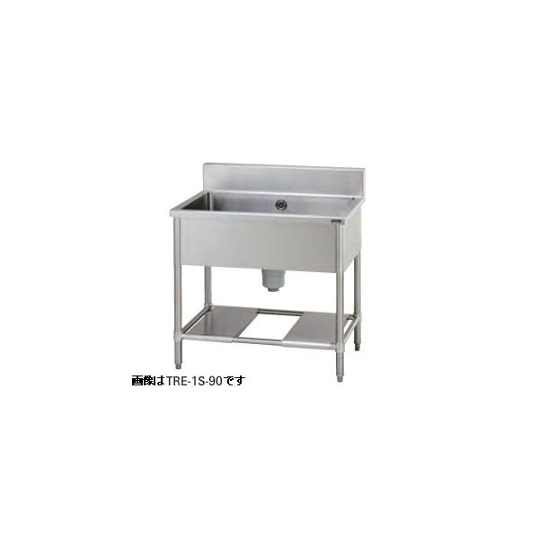 タニコー一槽シンク(バックガードあり)型式：TRE-1S-A4545寸法：幅450mm 奥行450mm 高さ850mm送料：無料 (メーカーより)直送保証