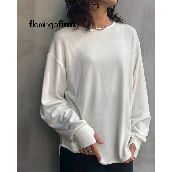 微起毛天竺[サイズ]F[実寸]肩幅54cm袖丈58cmバスト54cm着丈(前/後)70/75cm [素材]テンセル66％ウール28％スパン6％[カラー]オフブラック