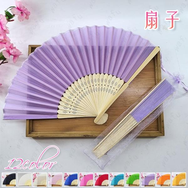 ★ご覧頂き有難うございます。■【商品説明】■12color おしゃれなレディース 扇子です。■母の日や敬老の日などのギフトとしてもおすすめです。★【素　材】：竹、ポリエステル★【サイズ】：折り畳み時の全長：約21cm、展開幅：約38cm★【...