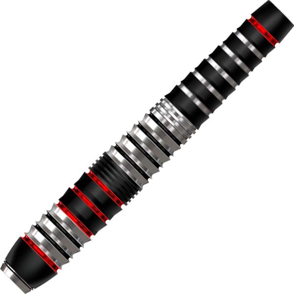 PDCプレイヤー「Ryan Searle」のヘビーメタルシリーズに着想を得たモデル。テーパー形状とフルレングスグリップにより、卓越した感触、コントロール性、安定性を実現。ステンレス製で、「Ryan Searle」のシグネチャーカラーである黒...