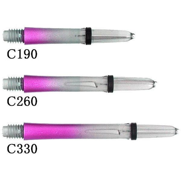 ■3本入り(Lリング付)●純国産シャフト。フライトとの隙間をなくし、ティップをすべりこませ圧倒的な弾かれづらさを実現。業種：シャフト 　 LARO グラデーション（ラロー グラデーション）メーカー：L-styleモデル：カラーモデル