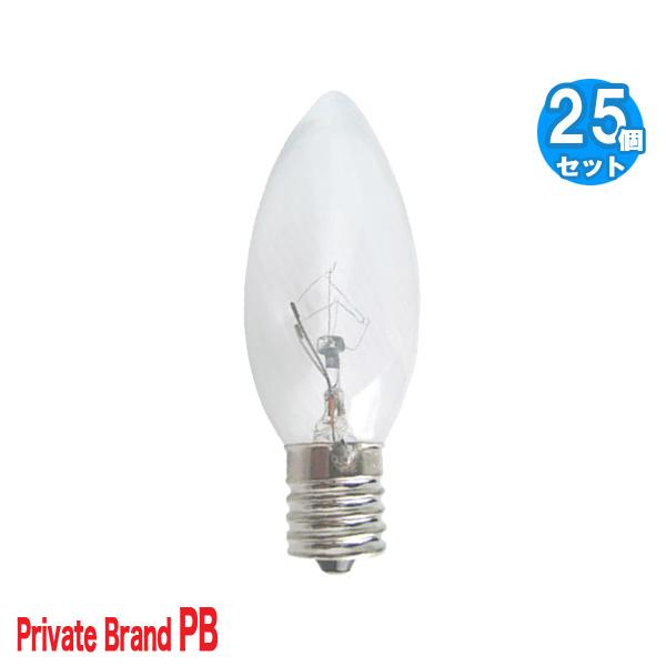 25個セット 送料無料！Private Brand PBシャンデリア球 クリア / 特殊電球■スペック■品番：FC32C40E17JANコード：なし電球仕上げ：クリア定格消費電力：40W 40形定格電圧：100V口金：E17サイズ：32mm...