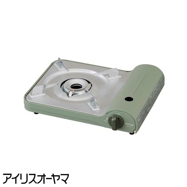 アイリスオーヤマ/IRIS OHYAMAカセットコンロ スリムタイプ オリーブグリーン■商品特長高さを抑えたスリムタイプ。お鍋の中身が見やすくなりました！！★3.5kWの高火力を実現、火力を調整して美味しく調理熱伝導性にすぐれたヒートパネル...