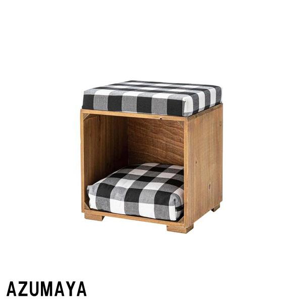 ●送料無料 ※北海道・沖縄・離島は別途送料が掛かります。●メーカー：AZUMAYA 東谷●商品名：ペットスツール●品番：PET-169B PET169B●カラー：B(ブラックチェック)●材質：天然木(杉) 積層合板 水性ラッカー塗装 ポリエ...