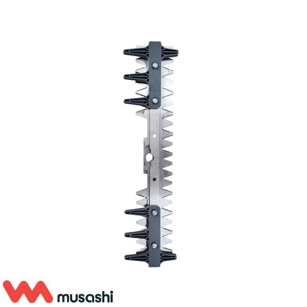 FW-1000充電式バリカン除草クリーナー用の替刃です。足元安全ガード付き対応機種：FW-1000〇商品仕様【本体】●メーカー：ムサシ●品名：FW-1000 充電式バリカン雑草クリーナー用 替刃350mm●品番：T-80●JANコード：49...