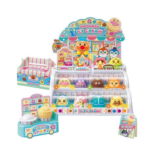 ■発送倉庫:玩具倉庫（※千葉県からの発送）■種別:おもちゃ■発売日:2022/03/10■メーカー:ジョイパレット■対象年齢:3歳以上■説明:アンパンマンのおしゃべりに合わせてアイスをつくろう！ カラフルに光るショーケースでアイスもあそびも...