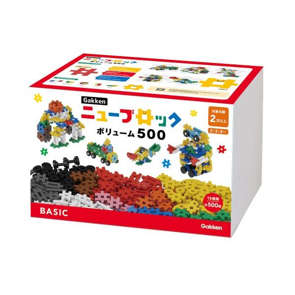 ■発送倉庫:玩具倉庫（※千葉県からの発送）■ラッピング対象外■種別:おもちゃ■発売日:2023/04/04■メーカー:学研教育出版■対象年齢:2歳以上■説明:Gakkenニューブロックボリューム500は基本のパーツがたっぷり500個入り！ ...