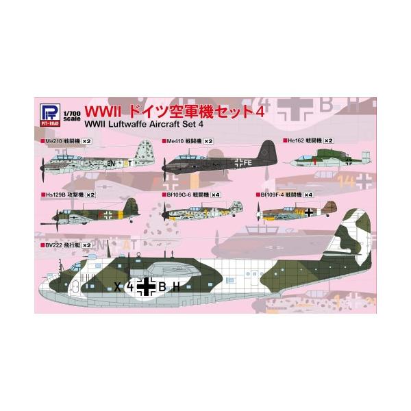■発送倉庫:GAME倉庫（※千葉県からの発送）■種別:ホビー■発売日:2021/12/16■メーカー:ピットロード■説明:WWIIドイツ空軍機セットの第4弾は、ドイツ戦闘機を代表するBf109の中期・後期型の他、ジェット戦闘機He162や大...