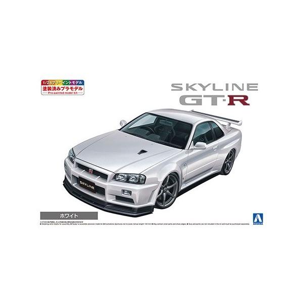 ■発送倉庫:GAME倉庫（※千葉県からの発送）■種別:ホビー■発売日:2023/09/07■メーカー:青島文化教材社■説明:ランナー塗装済みプラモデルにR34スカイラインGT-Rがラインナップ!!  組み立てるだけで、塗装されたきれいな完成...