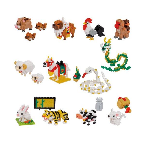 ■発送倉庫:玩具倉庫（※千葉県からの発送）■種別:雑貨■発売日:2021/11/27■メーカー:カワダ■対象年齢:12歳以上■説明:ナノブロック干支が12体セットになった「干支 十二支セット」が登場！(要組立)■カテゴリ_雑貨_インテリア・...