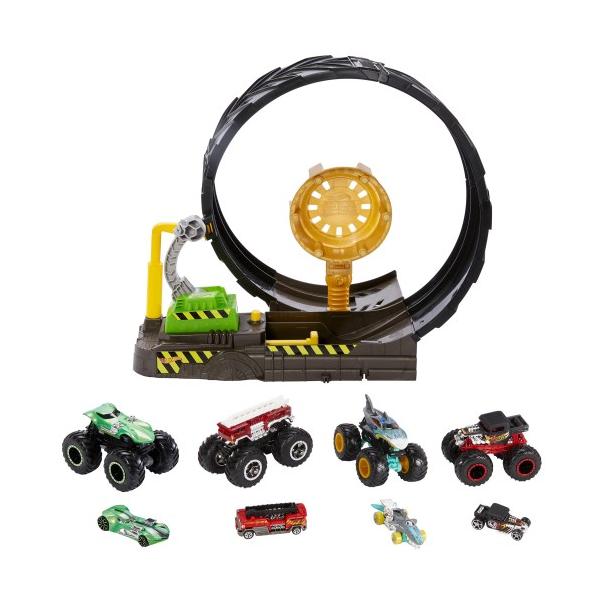 ■発送倉庫:玩具倉庫（※千葉県からの発送）■種別:おもちゃ■発売日:2024/03/09■メーカー:マテル■対象年齢:3歳以上■説明:ベーシックカーとモンスタートラックでループチャレンジが出来るプレイセットが登場！ 優勝カップを目指して、大...