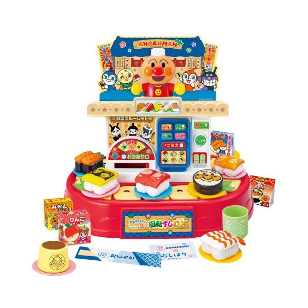 ■発送倉庫:玩具倉庫（※千葉県からの発送）■種別:おもちゃ■発売日:2024/06/28■メーカー:ジョイパレット■対象年齢:3歳以上■説明:スマートタッチパネルで注文、くるくる回るアンパンマンの回転ずし！食べ終わったお皿を返却口に入れると...