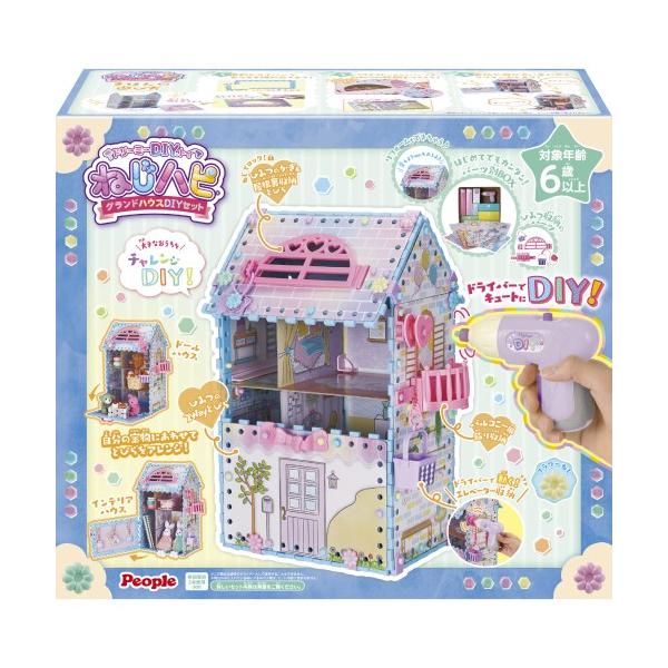 ■発送倉庫:玩具倉庫（※千葉県からの発送）■種別:おもちゃ■発売日:2024/07/04■メーカー:ピープル■対象年齢:6歳以上■説明:ドライバーでキュートにDIY 本格的な電動ドライバーを使って、大きなおうちを組み立てて遊べるセットです。...