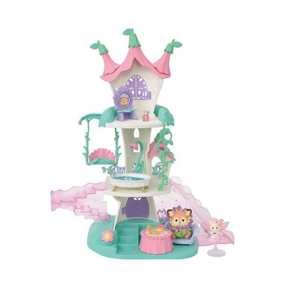 ■発送倉庫:玩具倉庫（※千葉県からの発送）■種別:おもちゃ■発売日:2025/06/14■メーカー:エポック社■対象年齢:3歳以上■説明:蜜の妖精と花のおともだちが住んでいるおとぎの塔、お花テーマの家具、赤ちゃんのセットです。 ふしぎなドレ...
