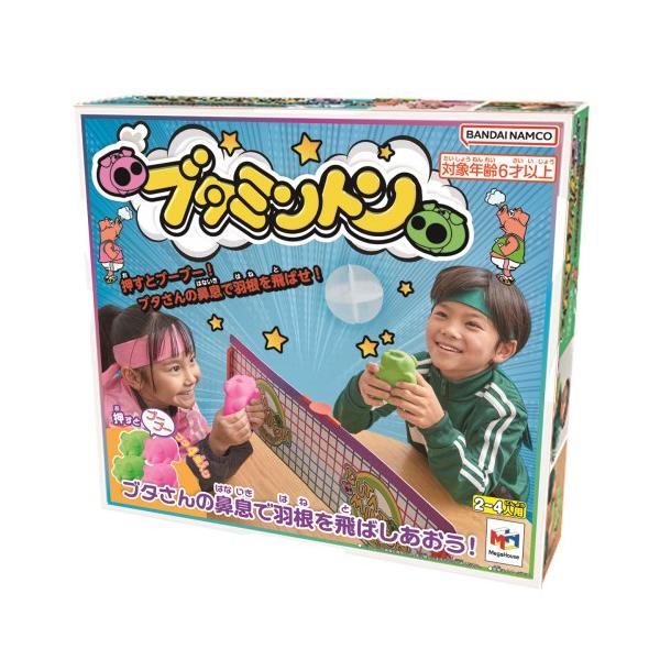 ■発送倉庫:玩具倉庫（※千葉県からの発送）■種別:おもちゃ■発売日:2025/04/14■メーカー:メガハウス■対象年齢:6歳以上■説明:あの昭和〜平成の名作玩具「ブタミントン」が令和の時代に華麗に復活します。 思わず熱中しちゃうバトミント...