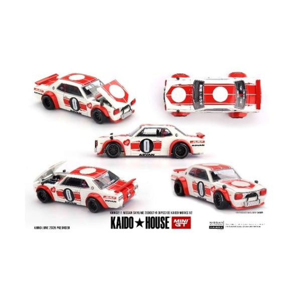 ■発送倉庫:GAME倉庫（※千葉県からの発送）■種別:ホビー■発売日:2025/12/18■メーカー:MINI-GT■説明:日系アメリカ人カスタムカー・デザイナー、JUN IMAI(ジュン・イマイ)がプロデュースする人気シリーズ「KAIDO...