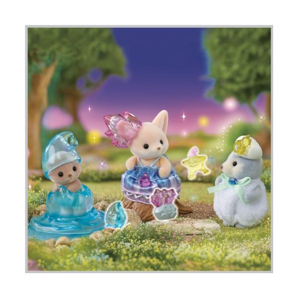 ■発送倉庫:玩具倉庫（※千葉県からの発送）■種別:おもちゃ■発売日:2025/07/12■メーカー:エポック社■対象年齢:3歳以上■説明:妖精の森のふしぎなおともだちと、魔法にかけられて変身した赤ちゃん3にんのセットです。 フェネックの赤ち...