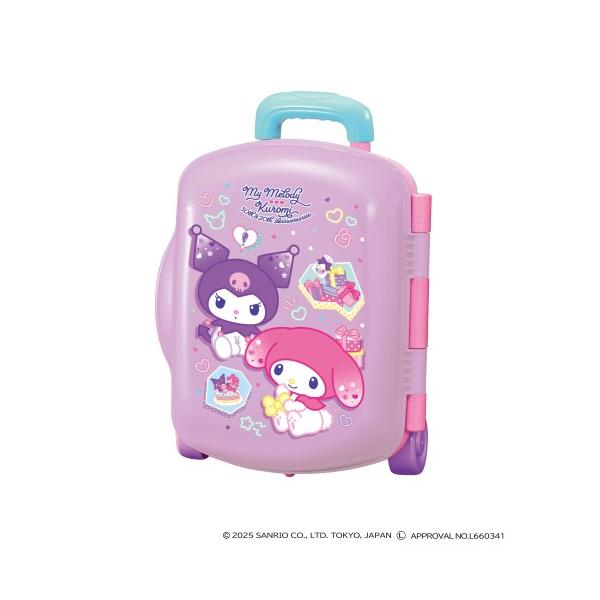 ■発送倉庫:玩具倉庫（※千葉県からの発送）■種別:おもちゃ■発売日:2025/07/17■メーカー:アガツマ■対象年齢:2歳以上■説明:●大人気のマイメロとクロミデザインのキャリーケース型おままごとセットです ●コンロをひねると「ジュージュ...