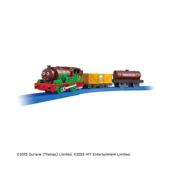 ■発送倉庫:玩具倉庫（※千葉県からの発送）■種別:おもちゃ■発売日:2025/11/22■メーカー:タカラトミー■対象年齢:3歳以上■説明:きかんしゃトーマスの大人気キャラクター「パーシー」のプラレールが3両編成で登場！  甘いお菓子の配達...