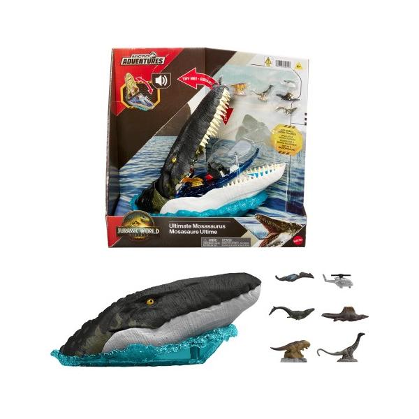 ■発送倉庫:玩具倉庫（※千葉県からの発送）■種別:おもちゃ■発売日:2025/09/27■メーカー:マテル■対象年齢:4歳以上■説明:映画『ジュラシック・ワールド/復活の大地』に登場するアイコニックなモササウルスの頭を開けば恐竜のフィールド...