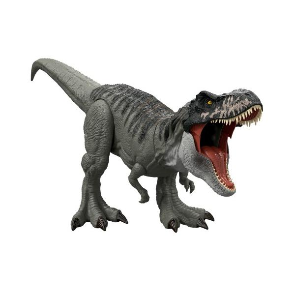 ■発送倉庫:玩具倉庫（※千葉県からの発送）■種別:おもちゃ■発売日:2025/06/28■メーカー:マテル■説明:映画『ジュラシック・ワールド／復活の大地』に登場する全長約99cmの大迫力のスーパービッグサイズのT-レックス！ 口を開けて別...