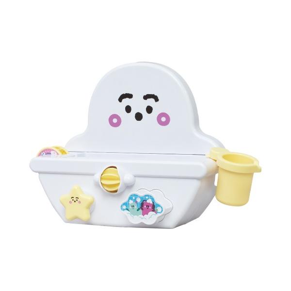 ■発送倉庫:玩具倉庫（※千葉県からの発送）■種別:おもちゃ■発売日:2026/03/21■メーカー:バンダイ■対象年齢:1歳5ヶ月以上■説明:ぷしゅぷしゅがおふろに浸かっているデザインのバストイです。 あひるコップで水をすくって、水車や雲に...
