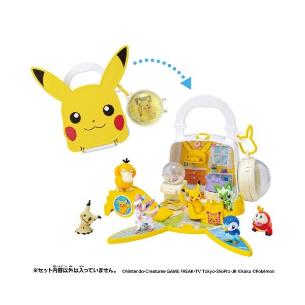 ■発送倉庫:玩具倉庫（※千葉県からの発送）■種別:おもちゃ■発売日:2026/03/14■メーカー:タカラトミー■対象年齢:4歳以上■説明:ピカチュウといつもいっしょ♪ バッグをあけてモンコレであそぼう！  ピカチュウ型のバッグをあけると、...